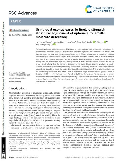 Pdf Using Dual Exonucleases To Finely Distinguish Structural