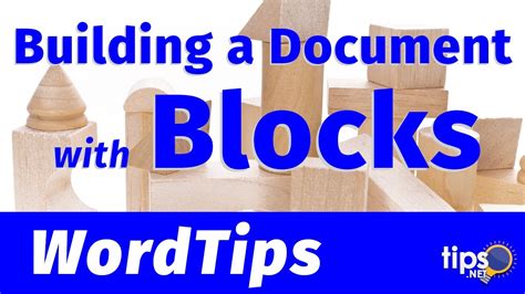 Building A Document With Blocks Youtube