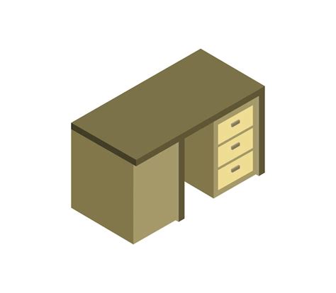 premium vector isometric office desk