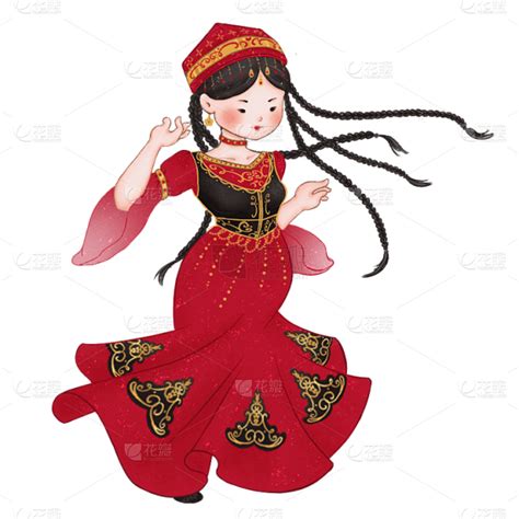 手绘 少数民族元素贴纸