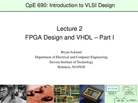 Pdf Cpe 690 Introduction To Vlsi Design Lecture 2 Fpga Design And