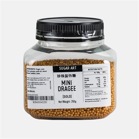 Mini Dragee Gold House Of Ingredients