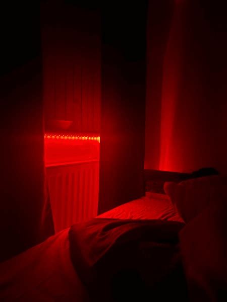 Decorating With Red Lights In Bedroom