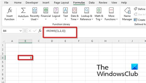 How To Use The ROW Or ROWS Function In Excel