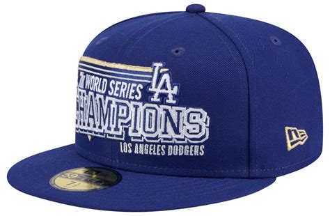 New Era Adult Los Angeles Dodgers Blue Throwback 59fifty Fitted Hat