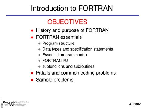 Ppt Introduction To Fortran Powerpoint Presentation Free Download