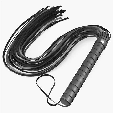 Short Whip Folded Black 3d Model 24 3ds Blend C4d Fbx Max Ma