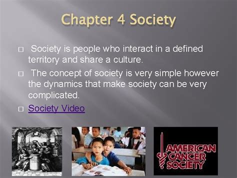 Chapter 4 Society Society Is People Who Interact