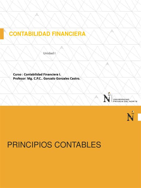 Principios Contables Upn Pdf Contabilidad Servicios Financieros