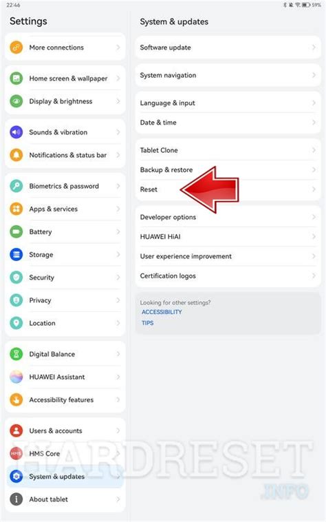 Reset Network Settings Huawei Matepad C E How To Hardreset Info