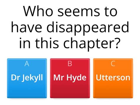 Jekyll And Hyde Plot Chapter Quiz