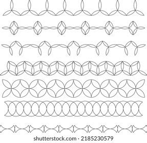 Circle Related Border Design Work Art Stock Vector Royalty Free Shutterstock