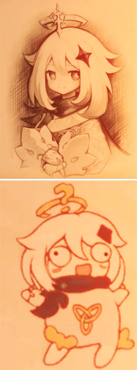 Improved Paimona Lisa Potato Paimon Meme Template Multiple Versions R Genshin Memepact