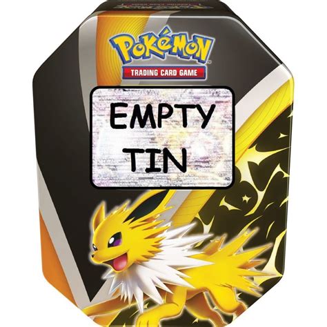 Pokemon Trading Card Game Empty Tin Jolteon V Empty Eevee Evolutions Collectors Tin