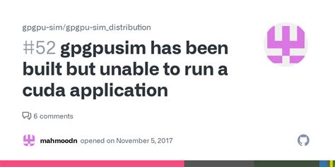 Gpgpusim Has Been Built But Unable To Run A Cuda Application · Issue