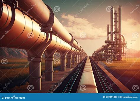 Large Pipelines For Transporting Petroleum Products To Refinery Complex