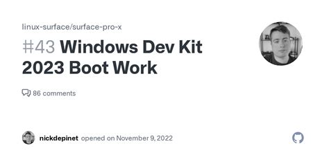 windows dev kit 2023 boot work · issue 43 · linux surface surface pro