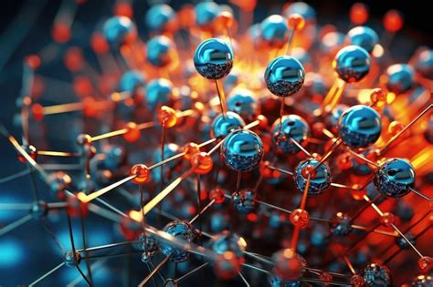 Premium Photo An Array Of Blue And Red Balls Creating An Eyecatching