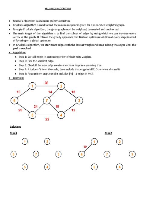45 Kruskals Algo It Is Lecture Note Of Topic In Data Structure For