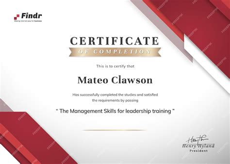 Word Template Certificate Of Completion