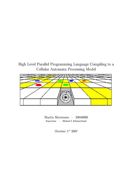 Pdf High Level Parallel Programming Language Compiling To A Cellular Automata Processing Model