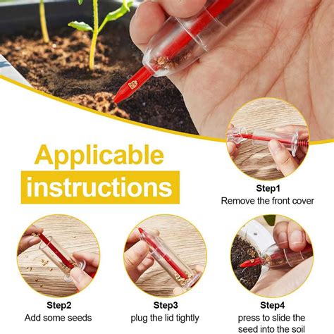 6 Pcs Mini Seed Spreader Mini Sowing Seed Dispenser Small Seed Planter Tool Manual Seedlings