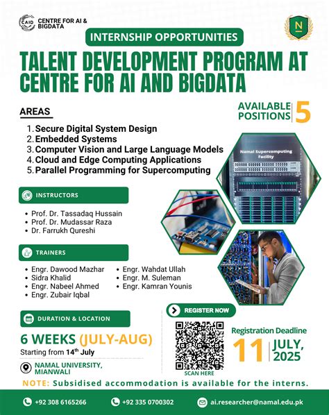 Hands On Ai And Big Data Internship Namal University