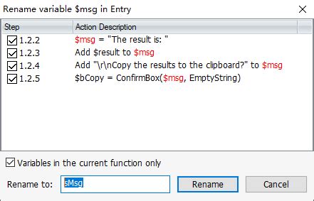 Rename A Variable In Automatic Mouse And Keyboard RobotSoft