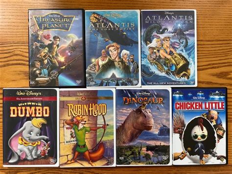 Lot Of 7 Disney Animated Classics Dvd Robin Hood Dumbo Atlantis More £1883 Picclick Uk
