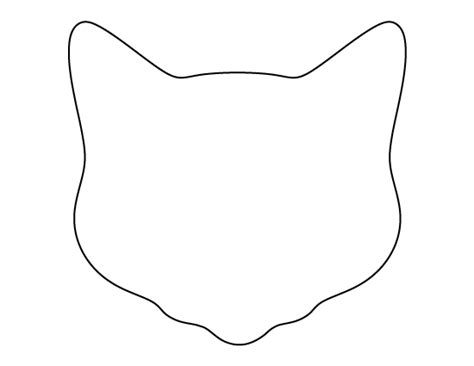 Cat Face Template Printable