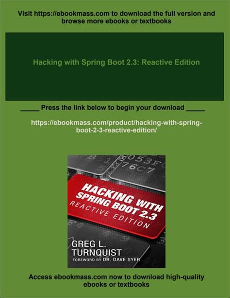 Hacking With Spring Boot 23 Reactive Edition Pdf