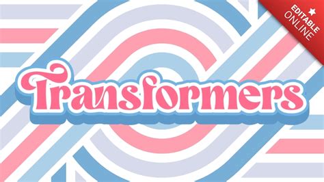 Transformers Retro Aesthetic Font Text Effect Generator