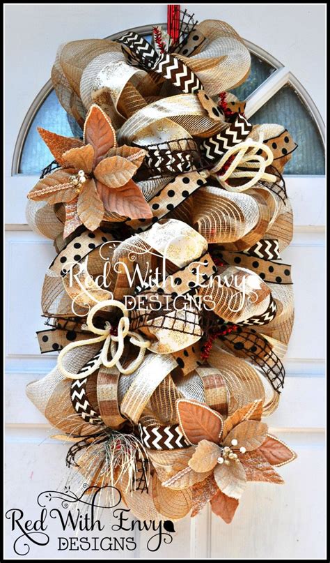 Fall And Christmas Swag Fall Centerpiece Christmas Wreath Etsy