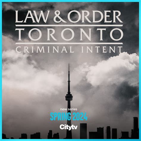 Law And Order Toronto Criminal Intent Announced Hollywood North News