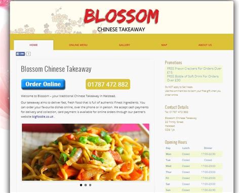 Menu At Blossom Chinese Fast Food Halstead