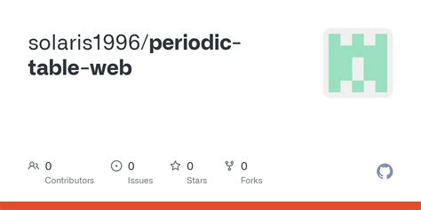 GitHub Solaris Periodic Table Web