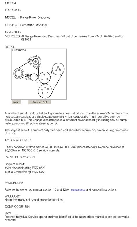 Land Rover Serpentine Belt Replacement Qanda For 1995 Discovery And More