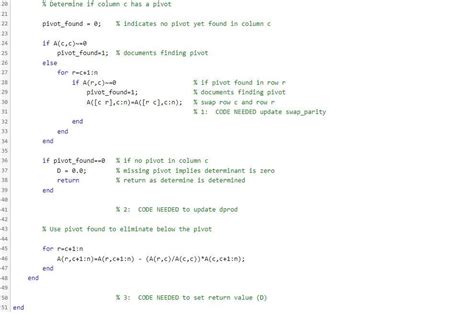 solved matlab assignment 5 determinants done right