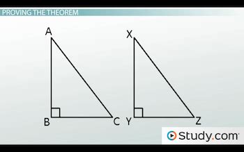 Hypotenuse Angle Theorem Definition Proof And Examples Lesson
