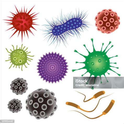 박테리아 바이러스 세포 세균 전염병 간균 사인 고립 된 벡터 일러스트 디자인 박테리아에 대한 스톡 벡터 아트 및 기타 이미지 박테리아 바이러스 벡터 Istock