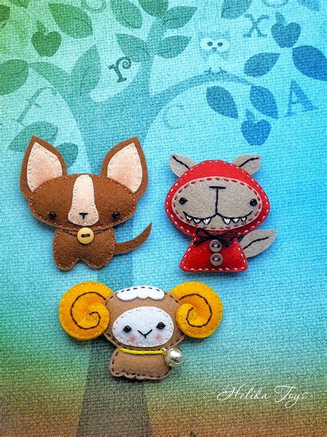 Броши из фетра 'Смешные зверушки' | Felt crafts, Felt toys, Arts and crafts