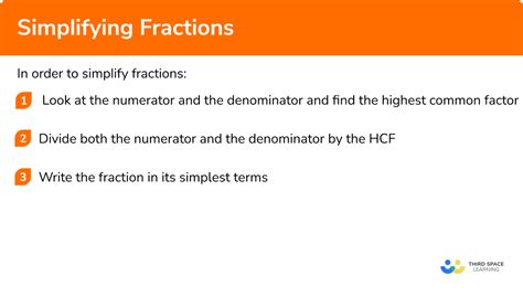 Simplifying Fractions - GCSE Maths - Steps & Examples