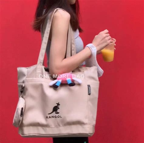 여성용 블랙 숄더백 방수 천 핸드백 카키색 메신저 크로스바디 백 캉골 백 AliExpress
