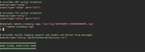 Rsyslog Template
