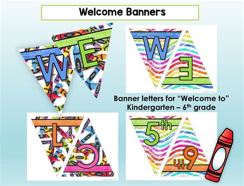 Crayon Classroom Decor Printable And Editable Crayon Theme Display