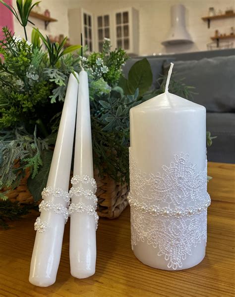 Unity Candle Set for Wedding Wedding Décor Wedding Etsy