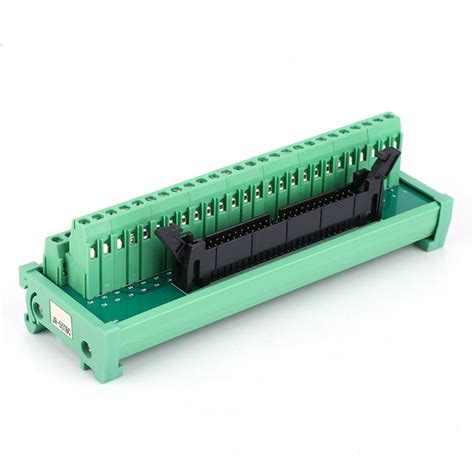 plc terminal block connector idc board din rail mount interface module