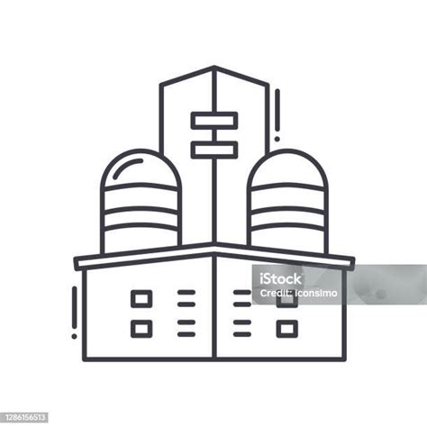 부동산 개념 아이콘 선형 절연 일러스트레이션 얇은 선 벡터 웹 디자인 기호 흰색 배경에 편집 가능한 스트로크와 개요 개념 기호 3차원 형태에 대한 스톡 벡터 아트 및 기타