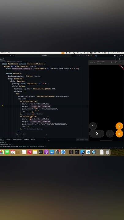 Building Ios Calculator Youtubeshorts Shorts Flutter Asmrprogramming Asmrcoding Flutterui