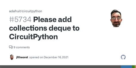 Please Add Collections Deque To Circuitpython · Issue 5734 · Adafruit